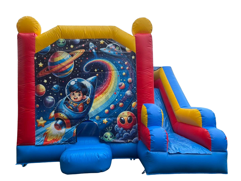 Jumping Castle Hire - Blue Comb Space Jumping Castle – Mornington ...