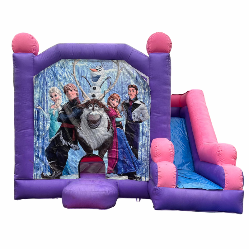 Jumping Castle Hire - Pink Combo Frozen Jumping Castle – Mornington ...