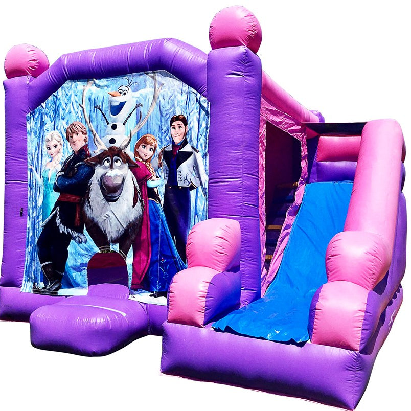 Jumping Castle Hire - Pink Combo Frozen Jumping Castle – Mornington ...